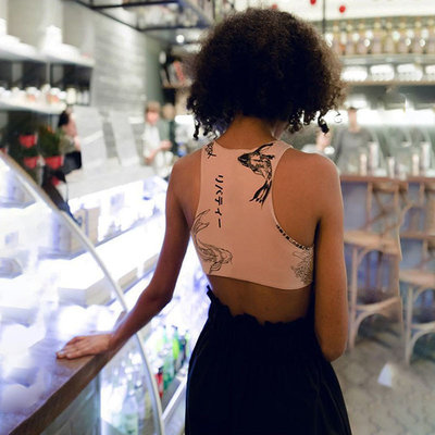 2021 women sexy short crop tops new print sleeveless casual streetwear ladies sportswear fashion irregular hem tank crop top