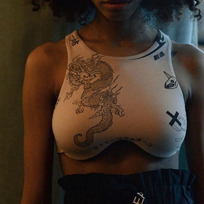 2021 women sexy short crop tops new print sleeveless casual streetwear ladies sportswear fashion irregular hem tank crop top