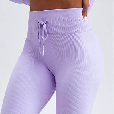 Hot selling high waist yoga pants women new tight gym leggings sport hip lift fitness trousers running in stock