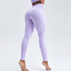 Hot selling high waist yoga pants women new tight gym leggings sport hip lift fitness trousers running in stock