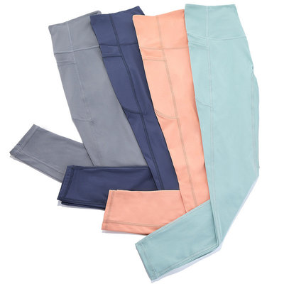 High quality hot sale ladies side pocket ytight hip lift high waist fitness sports trousers custom yoga pants