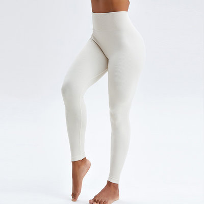 New custom yoga pants women seamless high waist peach hip lift tight solid color fitness pants summer trousers women