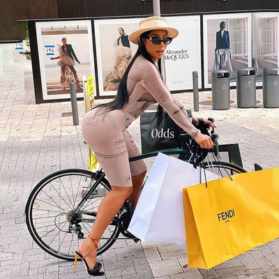 new autumn 2020 High Waist Skinny print Romper Short yoga set back Zipper Long Sleeve Sportswear One Piece Jumpsuit