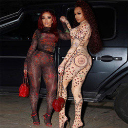 Autumn Women fitness Clothing New Fashion Digital Printed Slim Long Sleeve yoga set High Waist Body pantyhose For Women