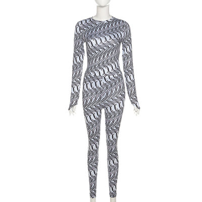 Wholesale Custom Women Ruched Butt Yoga Set Print Tight One-piece Top High Waist Pants Casual Suit Ladies Workout Sportswear