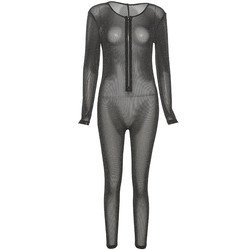 2021 new Casual Sportswear Hollow Out Skinny Fitness clothes long Jumpsuit Women Bodysuit Fashion Long Sleeve Workout sports set