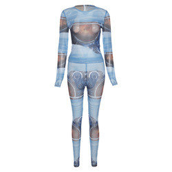 New Products Women 2PCS Sportswear Gym wear Set Seamless Yoga Suit Long Sleeve Fitness Workout clothes
