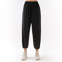 2021 new summer thin ice silk casual women's pants running sports outdoor fitness loose breathable custom yoga pants