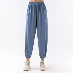2021 new summer thin ice silk casual women's pants running sports outdoor fitness loose breathable custom yoga pants