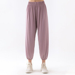 2021 new summer thin ice silk casual women's pants running sports outdoor fitness loose breathable custom yoga pants