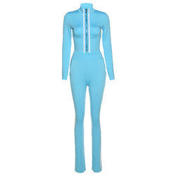 Custom fitness clothing women gym long sleeve yoga set running leggings sports sets