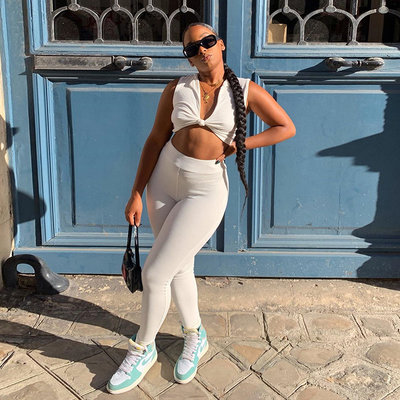 new design Fitness Compression clothes Women Gym wear yoga Leggings sports Bra yoga Pants Sexy Tight Fashion Sportswear