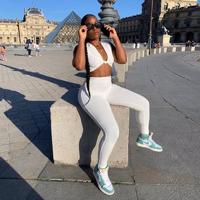 new design Fitness Compression clothes Women Gym wear yoga Leggings sports Bra yoga Pants Sexy Tight Fashion Sportswear