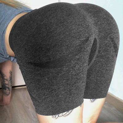 New design Female Plain Color Butt Lifting Women Yoga Short Pants High waist Gym Shorts leggings for women