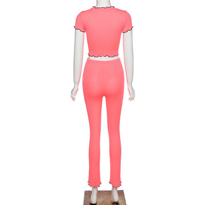 Women Sports short sleeve sportswear Workout Clothing Active Wear Tight Fitness Yoga Set