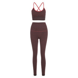 High waist sexy yoga sets sleeveless sports bra Fitness wear legging yoga sets for women