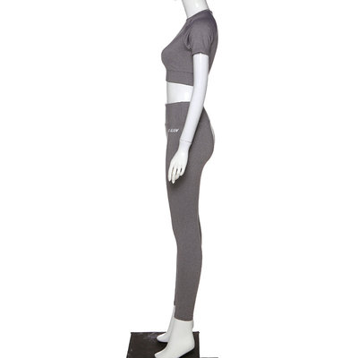 Women Sportswear Fitness Wear Crop Top Yoga Shirts and pants Seamless Short Sleeve Top Gym Sports suits