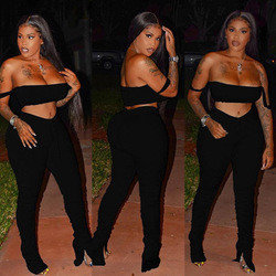 hot sales solid color strapless  sportswear loose yoga women pants 2 piece fashion sports set