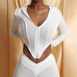 Custom ladies Fitness clothes Long Sleeve yoga set Seamless Two Pieces sports set Gym Wear Women Sportswear skinny sport apparel
