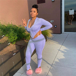 Custom ladies Fitness clothes Long Sleeve yoga set Seamless Two Pieces sports set Gym Wear Women Sportswear skinny sport apparel