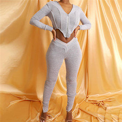 Custom ladies Fitness clothes Long Sleeve yoga set Seamless Two Pieces sports set Gym Wear Women Sportswear skinny sport apparel