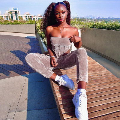 new design Two pieces sports set women fitness clothes ladies solid color sportswear 2021 spring long sleeve skinny tracksuit