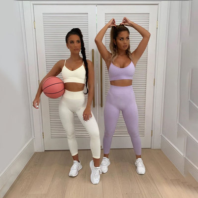 Sportswear Elastic Band Sports Bra Legging Two Piece Yoga Suit Fitness Women Yoga Wear