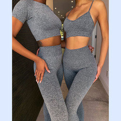 Sportswear Elastic Band Sports Bra Legging Two Piece Yoga Suit Fitness Women Yoga Wear