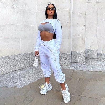 women Street wear Loose Style Fashion ladies Sports Jogger Pants high waist sports legging