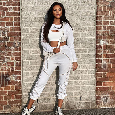 women Street wear Loose Style Fashion ladies Sports Jogger Pants high waist sports legging