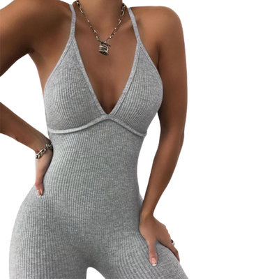 Women Tank Tops backless Shorts Romper Bodysuit Vest Exercise Fitness Sports Jumpsuit