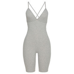 Women Tank Tops backless Shorts Romper Bodysuit Vest Exercise Fitness Sports Jumpsuit
