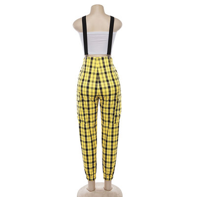 Women  Street Style Outfit Denim Pocket Pants Popular Logo Casual Pants