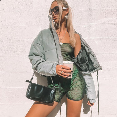 Hot style 2019WISH new winter winter women's night light casual short style thick coat