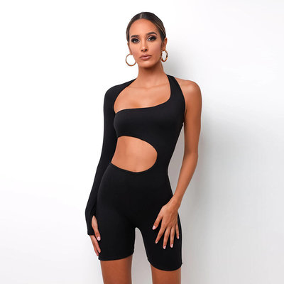 Autumn Ladies Sports Outfit Sexy Stretch  Polyester Material Long Sleeve