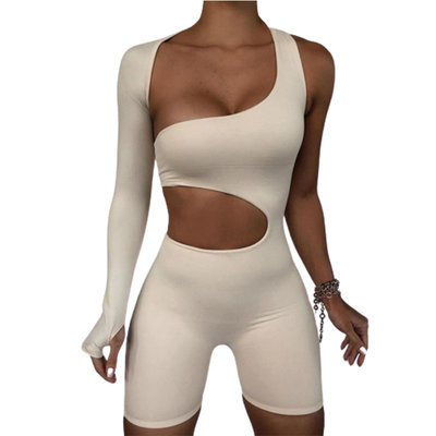 Autumn Ladies Sports Outfit Sexy Stretch  Polyester Material Long Sleeve