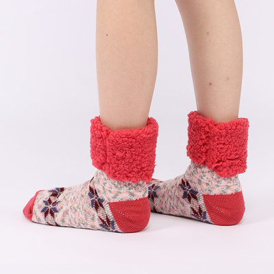 Wholesale new women house Indoor Cozy Non Slip slipper socks Winter home Floor sock Ankle widened Socks