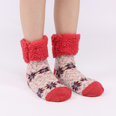 Wholesale new women house Indoor Cozy Non Slip slipper socks Winter home Floor sock Ankle widened Socks