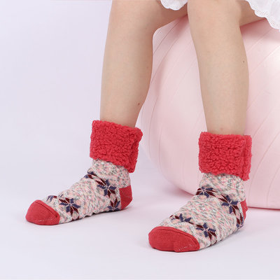 Wholesale new women house Indoor Cozy Non Slip slipper socks Winter home Floor sock Ankle widened Socks
