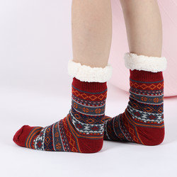female soft skin-friendly socks antiskid colorful stripe patchwork color socks comfortable casual socks