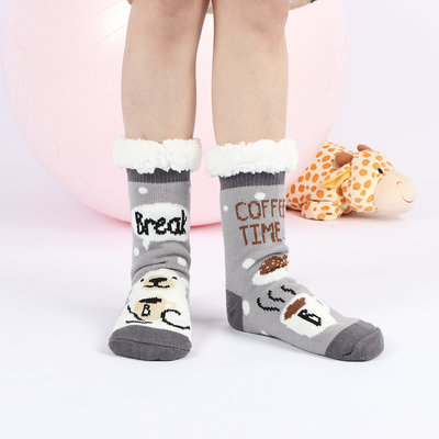 Women Winter Christmas Warm Comfortable Sherpa Lined Cozy Thermal Fuzzy Slipper Fluflly slipper Socks