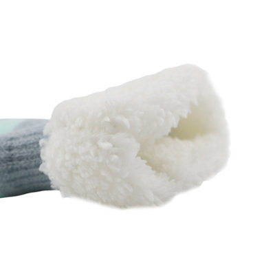 Breathable Fresh Strip Warm Socks Faux Fur Winter Women  Anti Slip