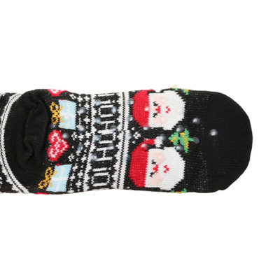 Microfiber Polyester Ladies Slipper Socks Santa Claus Fluffy Fuzzy