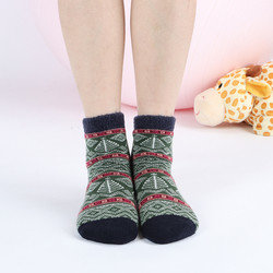 2021 new design female knitted skin-friendly socks non-slip soft green durable casual ankle socks