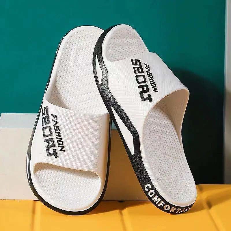 Indoor Soft Sole Men Flat Slide Non Slip Home Summer Sandals