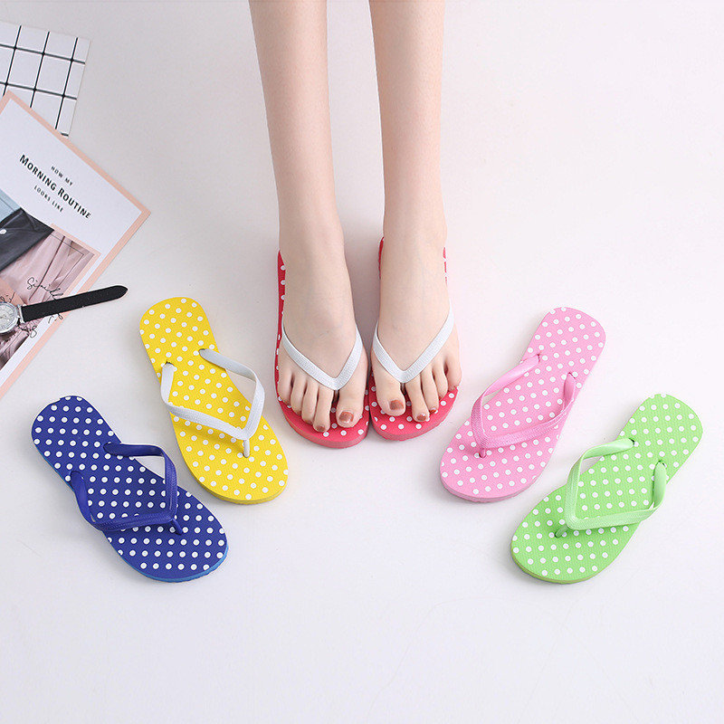 Summer Sandals women fashion casual Shoes breathable Slippers outdoor dot Beach Flip Flops designer sandals women famous brands