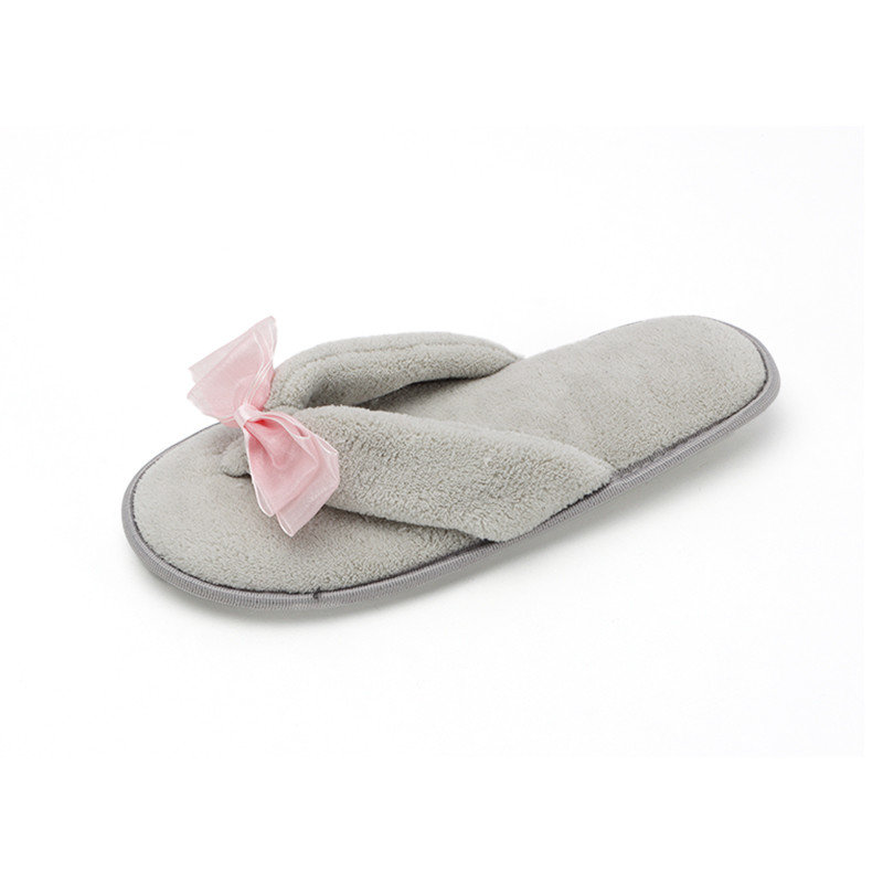 Custom logo women Indoor Outdoor House Flip Flops Cozy Premium Memory Foam Fluffy Slippers for ladies