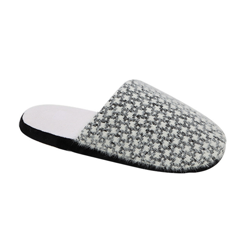 Accept LOGO custom factory direct sales ladies winter fashion home warm non slip indoor and outdoor Coral fleece slippers