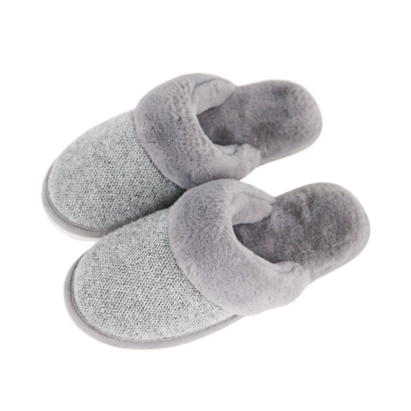 Women faux fur Warm Comfy Winter Slippers Fluffy Breathable  home Indoor Slippers