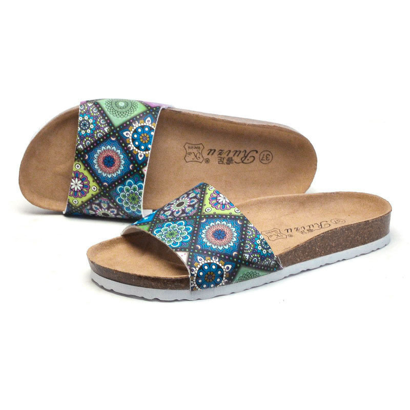 Thick Leather Stylish Ladies Sandals Leisure Breathable Open Toe Rubber